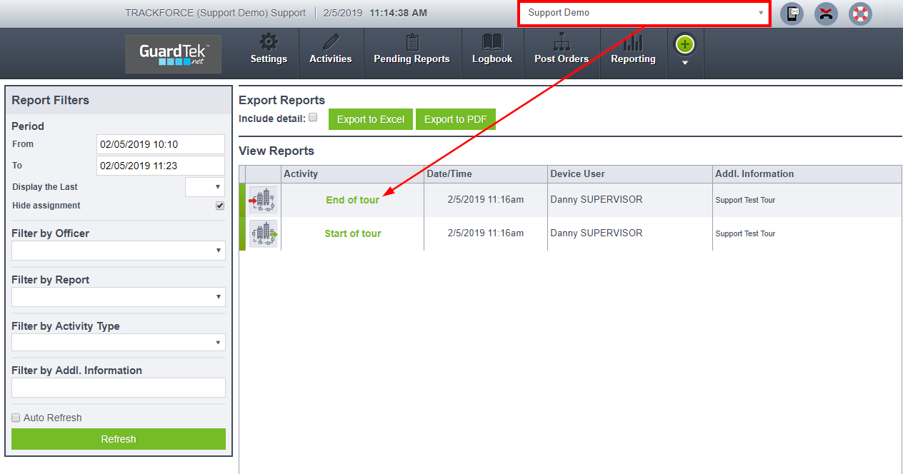 Adding an NFC Tag to a Tour Via the Logbook – GuardTek Help Center