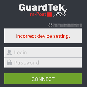 m-Post Error: Incorrect Device Setting – GuardTek Help Center