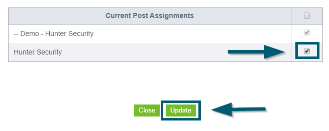 Assigning a User to a Post – GuardTek Help Center