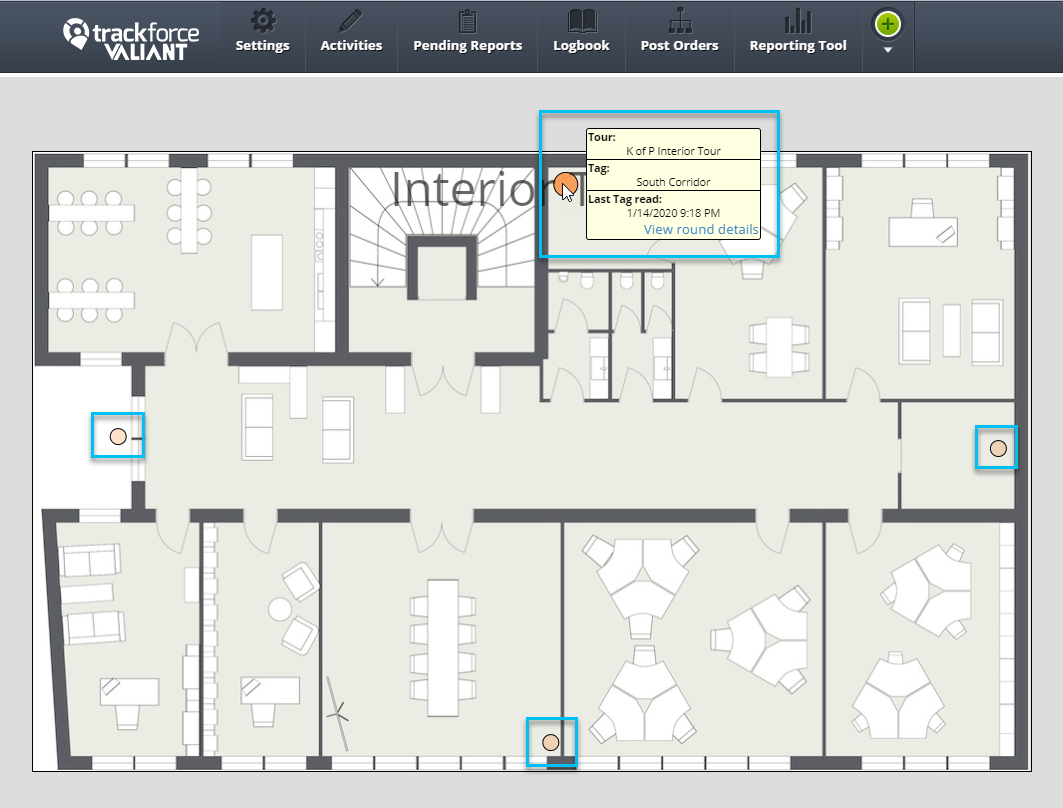 Viewing Tour Maps (Real-Time) – GuardTek Help Center