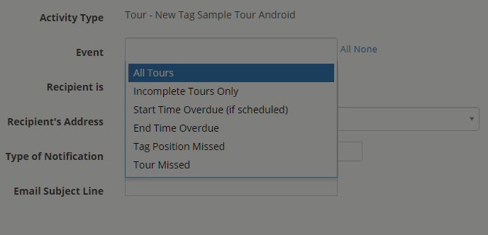 Setting Up a Tour Notification – GuardTek Help Center