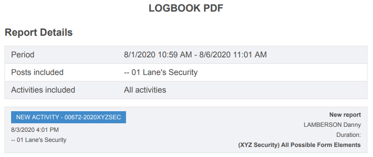Searching Through the Logbook – GuardTek Help Center