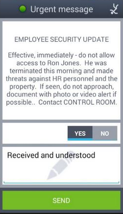 Communicating With Your Team (Android Only) – GuardTek Help Center