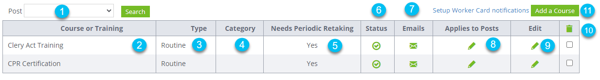 Adding a Training Course – GuardTek Help Center