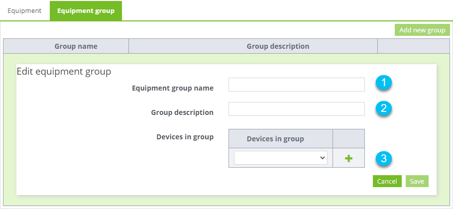 Adding an Equipment Group – GuardTek Help Center