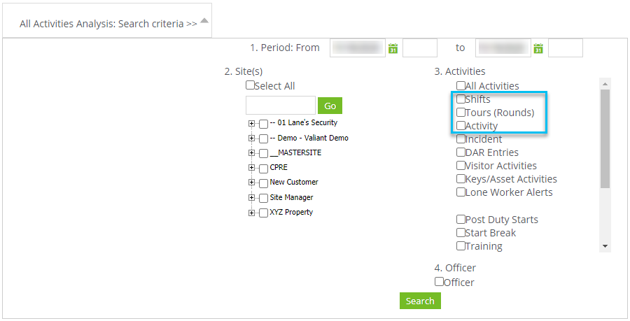 Understanding the All Activities Feature – GuardTek Help Center