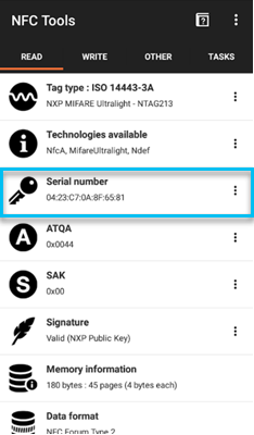 Reconfiguring NFC Tags and NFC Cards for iOS use with an Android device ...