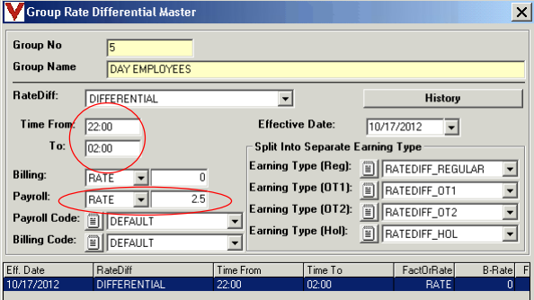 TLM Rate Differential Split Earning Codes – GuardTek Help Center