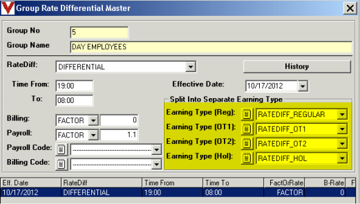 TLM Rate Differential Split Earning Codes – GuardTek Help Center