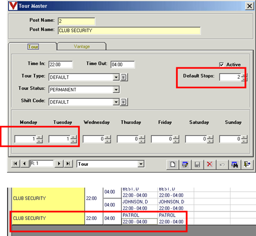 VISION: Schedules - Patrol Posts – GuardTek Help Center