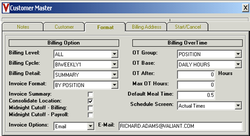 VISION: Billing - Emailing Invoices – GuardTek Help Center
