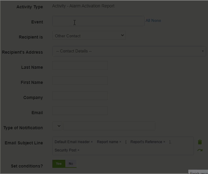 Managing Activity Template Notifications – GuardTek Help Center
