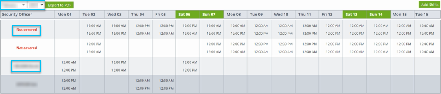 Managing the Guardtek Schedules Module – GuardTek Help Center