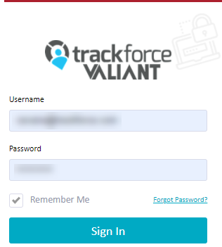 Logging onto the Trackforce Valiant Web Portal for the First Time for ...