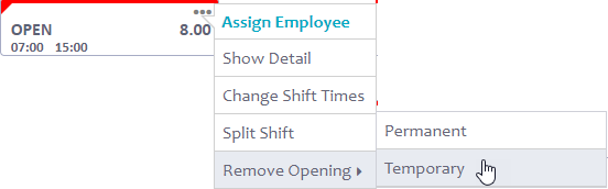 Removing a Permanent or Temporary Shift Assignment and a Permanent or ...