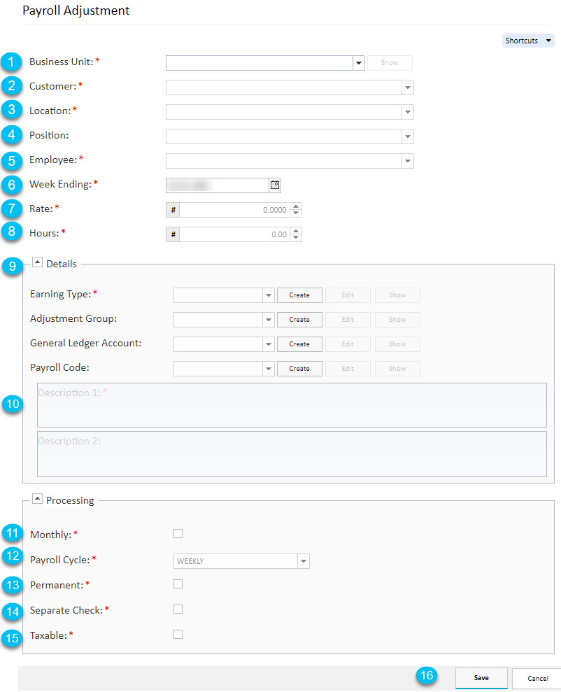Smartforce – Payroll Adjustment – GuardTek Help Center
