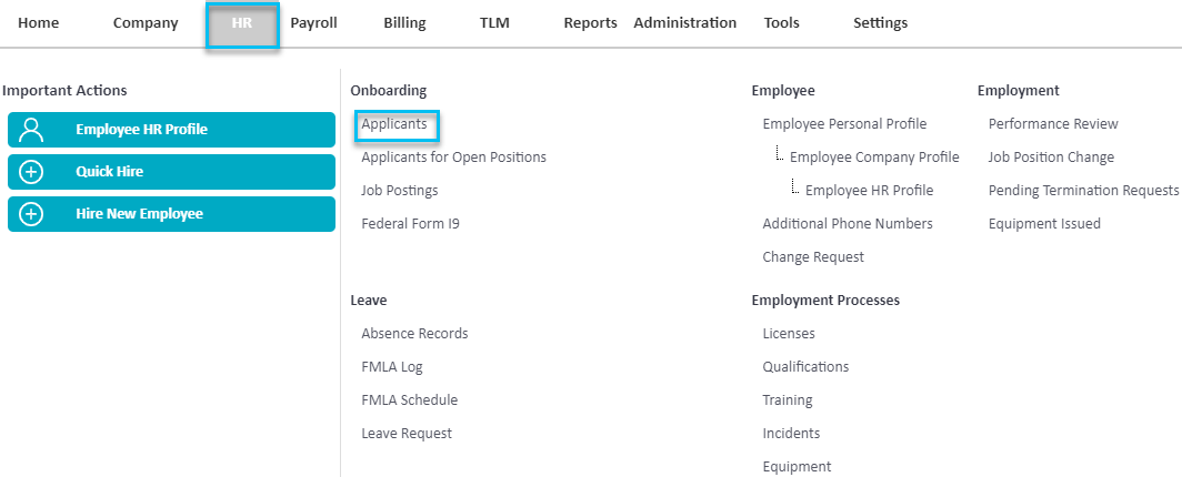 Creating a New Applicant in Smartforce – GuardTek Help Center