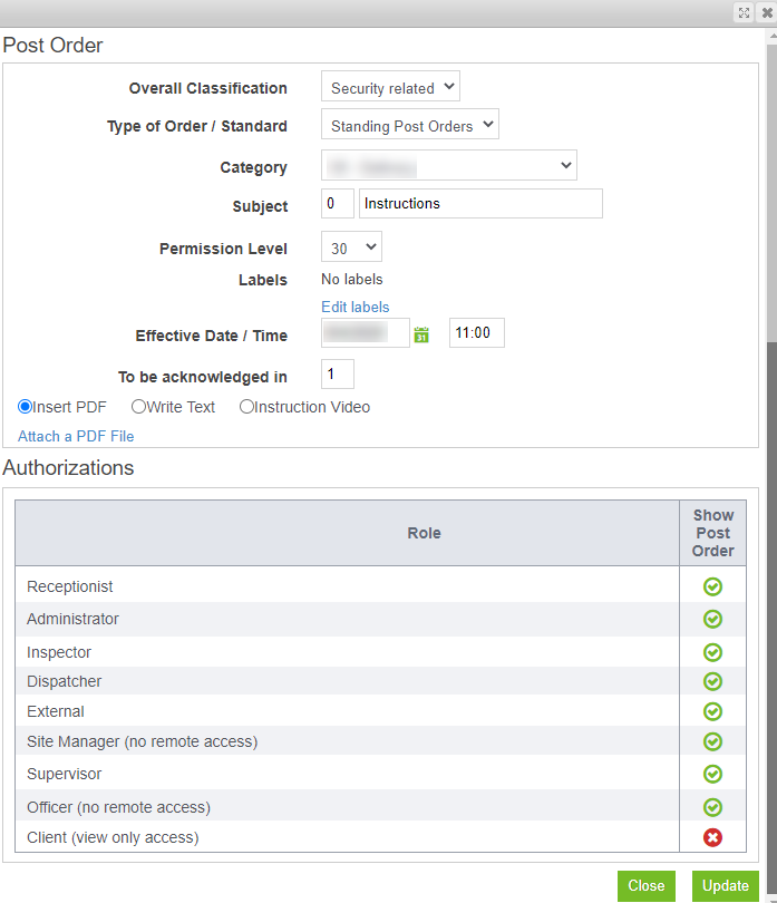 Editing an Existing Post Order – GuardTek Help Center
