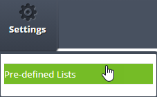 Using a Pre-defined List – GuardTek Help Center