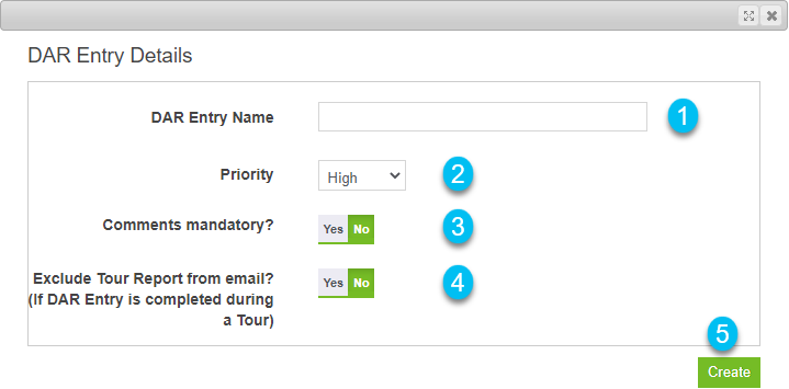 Adding a New DAR Entry Using the GuardTek Web Portal – GuardTek Help Center