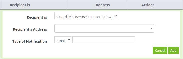 Adding and Managing a Notification in GuardTek – GuardTek Help Center