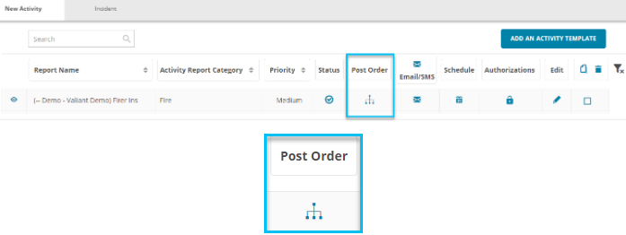 Attaching a Post Order to a Template – GuardTek Help Center