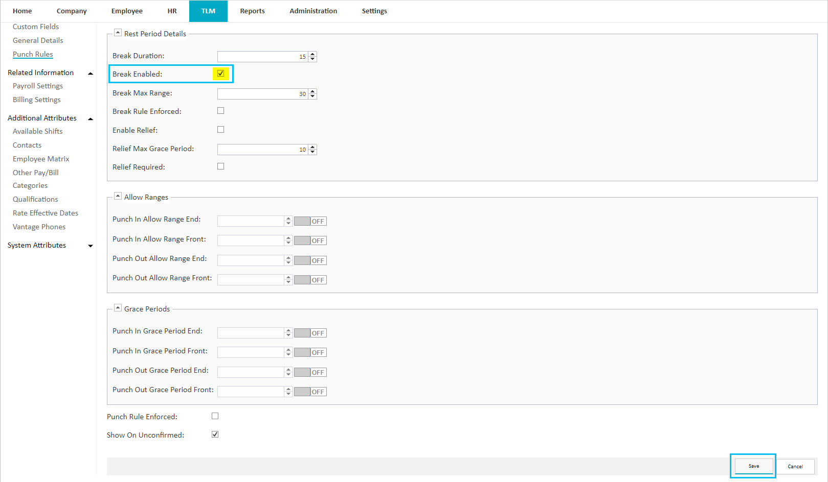Enabling Break Functionality – GuardTek Help Center
