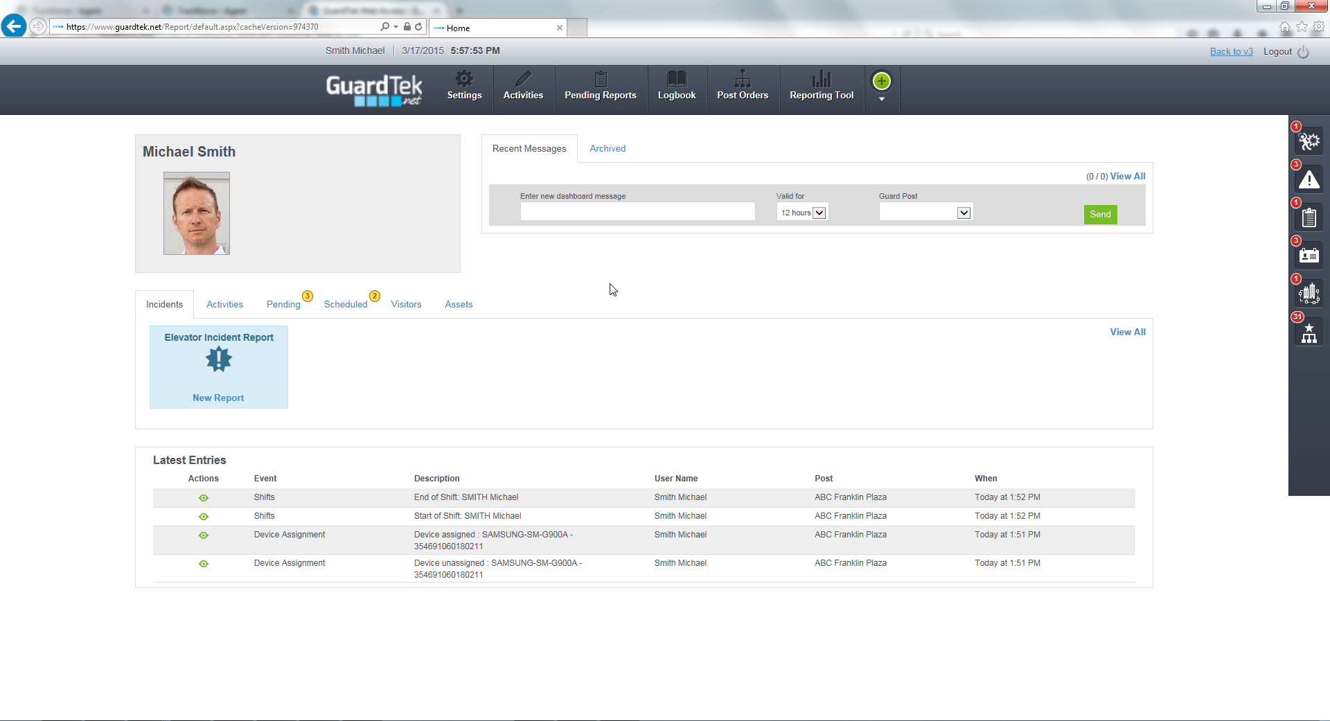 Logging in to the Web Portal – GuardTek Help Center